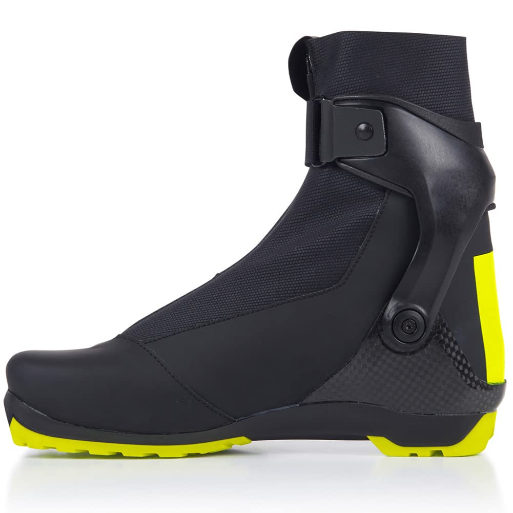 Fischer Unisex Carbon Skate Durable Weatherproof Protective Stable Insulated Nordic Race Skating Ski Boots, 39