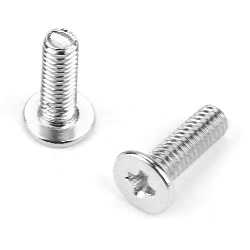 M2.5 Screws Laptop Screws Computer Screws Assortment Kit 100pcs M2.5 Carbon Steel Machine Screw Flat Head Screws Machinery Repair Parts(M2.5 * 12 * 5)