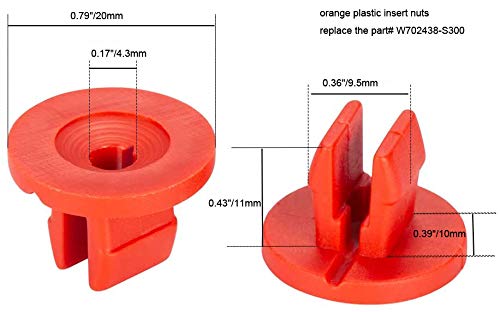 Flow.month 10 Sets Fender Liner Engine Cover Splash Shield T30 Torx Screws Clip Set Fit for Ford Focus Escape Explorer, Replacement for The Part# W702413-S307 W715835-S300 W702438-S300