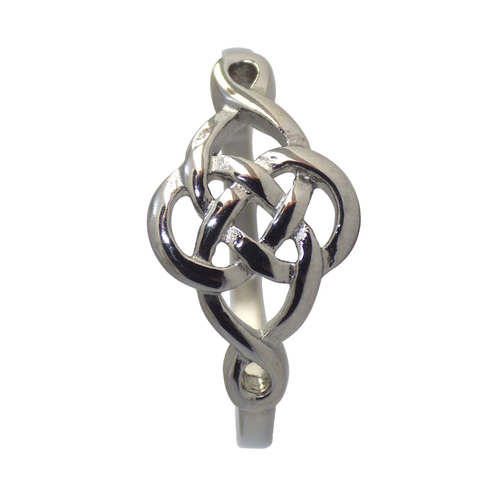 Fantasy Forge Jewelry Celtic Dara Knot Ring Womens Stainless Steel Viking Band Size 9