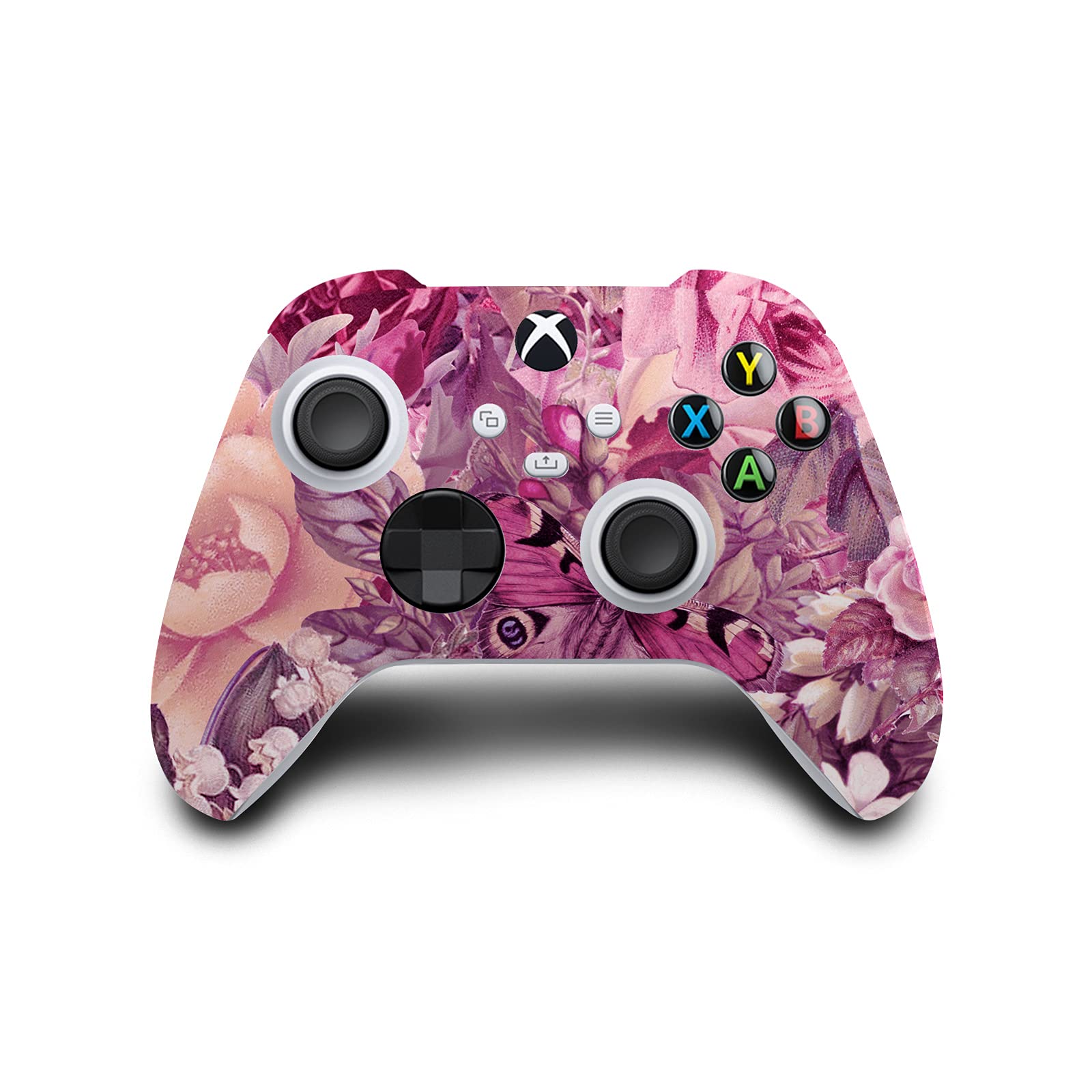 Head Case Designs Officially Licensed LebensArt Butterfly Romance Art Mix Matte Vinyl Sticker Gaming Skin Case Cover Compatible with Xbox Series X Console and Controller Bundle