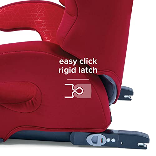 Diono Everett NXT High Back Booster Car Seat with Rigid Latch, Lightweight Slim Fit Design, 8 Years 1 Booster Seat, Red