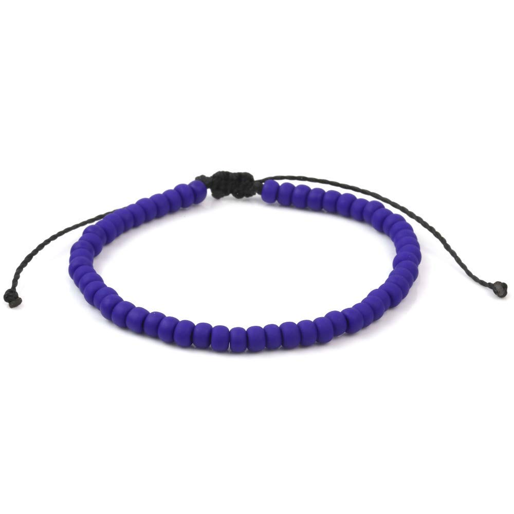 Dowling Brothers Glass Seed Bead Camp Friendship Minimalist Bracelet (Black)