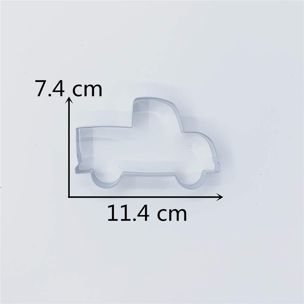 LILIAO Vehicle Pick-up Truck Cookie Cutter - 4.5 x 2.9 inches - Stainless Steel
