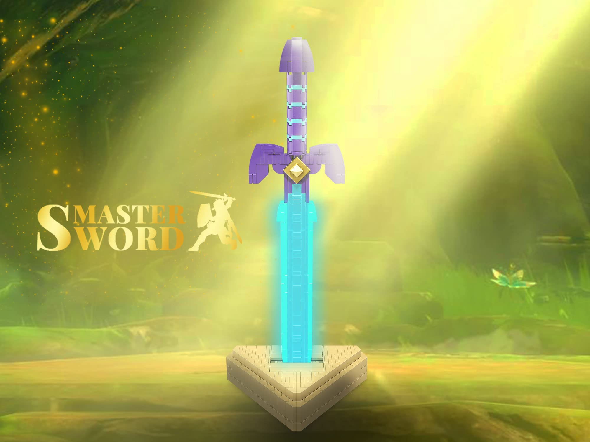 Gokunto Glowing Master Sword Building Block Set Link’s BOTW Decorations 323pcs DIY Educational Toys 3D Puzzle Gift for Adults and Kids