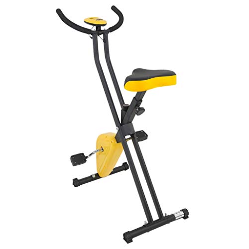 Exercise Bike, Home Upright Cycling Trainer Fitness Stationary Machine (A)