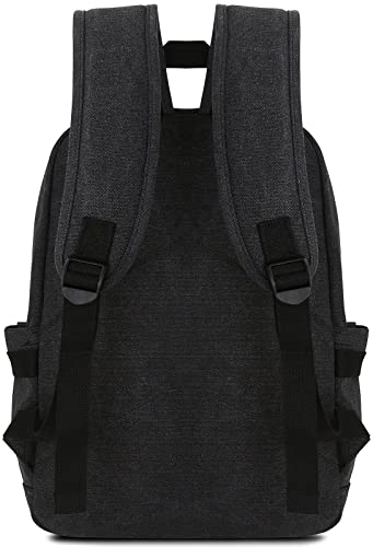 Roffatide Anime Attack on Titan Wings of Freedom Backpack for Men Printed Schoolbag Canvas Backpack Daypack with Headphone Hole Black