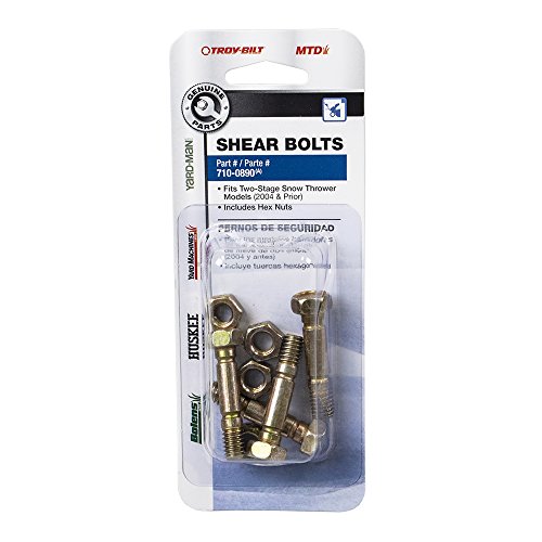MTD OEM-710-0890 Snowblower Shear Bolt Kit