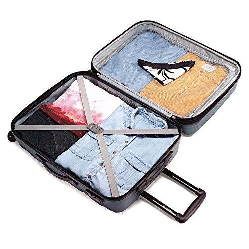 Samsonite Omni PC Hardside Expandable Luggage with Spinner Wheels, Navy, Carry-On 20-Inch