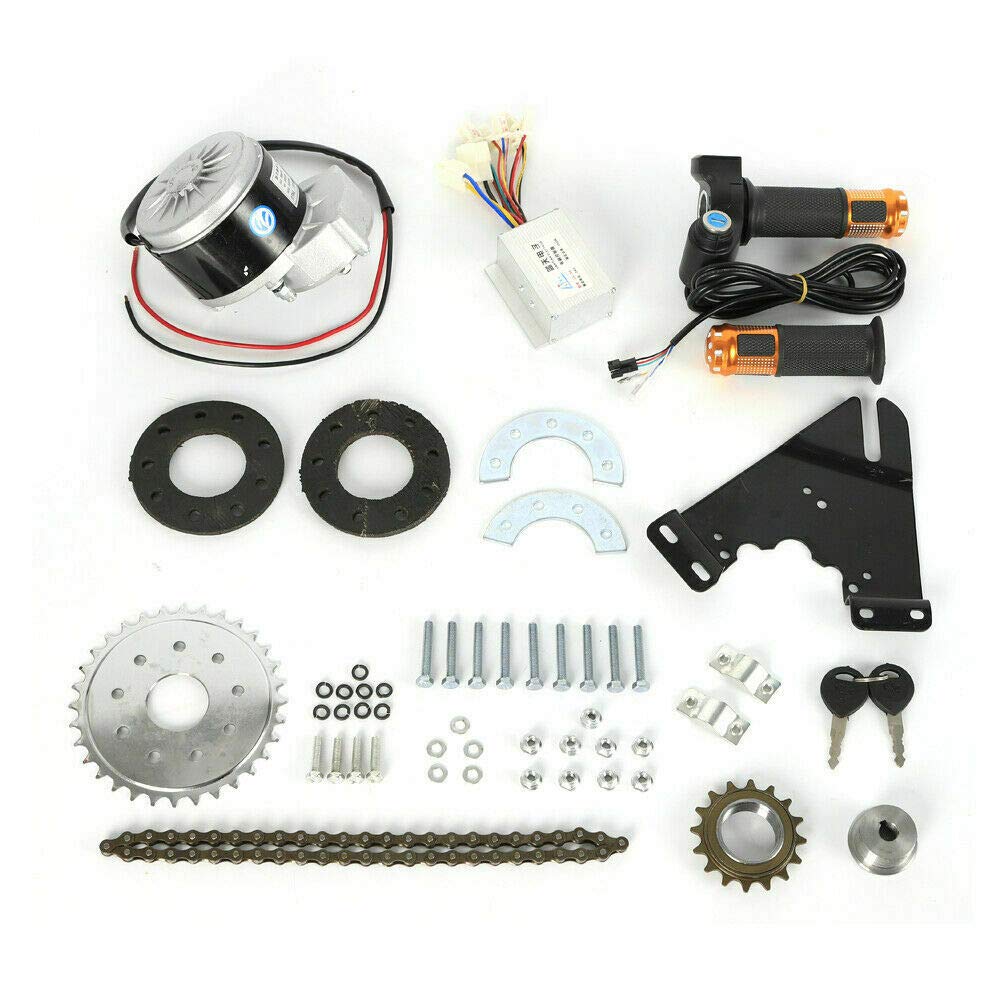 Electric Bicycle Motor Kit Electric Drive Bicycle Conversion Kit 250W 24V Brush Motor E-Bike Bicycle Conversion Fit Mountain Bike