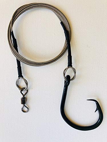 Fisher Tackle Co. LLC Set of 3 Shark Rigs 18/0 Circle Hook 480lb