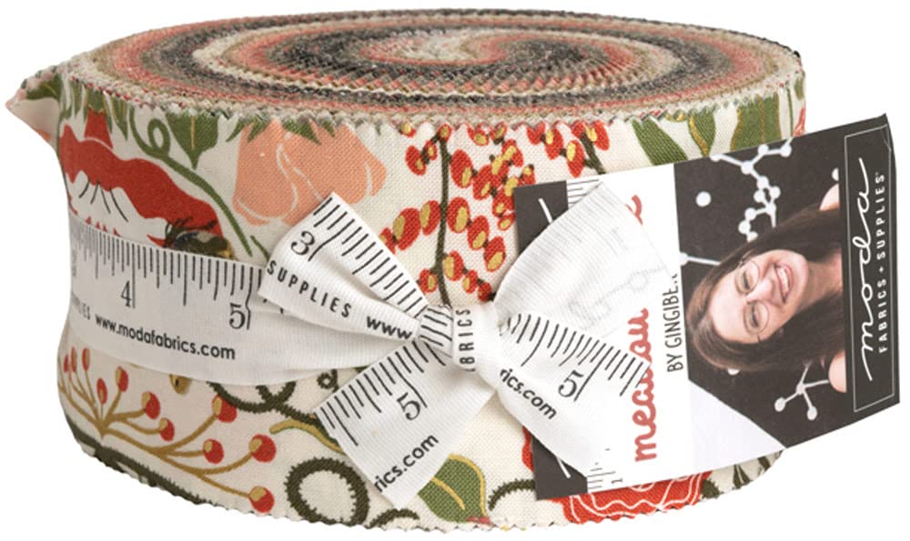 Gingiber Meadowmere Jelly Roll 40 2.5-inch Strips Moda Fabrics 48360JR