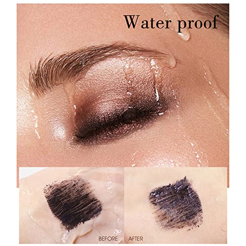 Extreme Length Clean Mascara Washable Mascara Makeup 5d Silk Fiber Mascara Defining, Curling, Multiplying, Buildable Formula, Very Black, 1 Count (Blue)