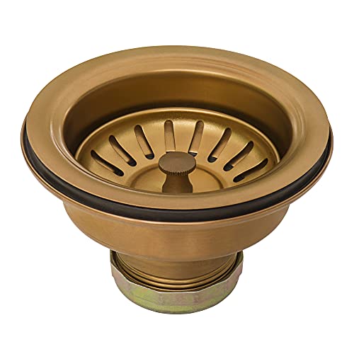 Ruvati Copper Tone 36-inch Apron-Front Farmhouse Kitchen Sink - Matte Bronze Stainless Steel Single Bowl - RVH9880CP