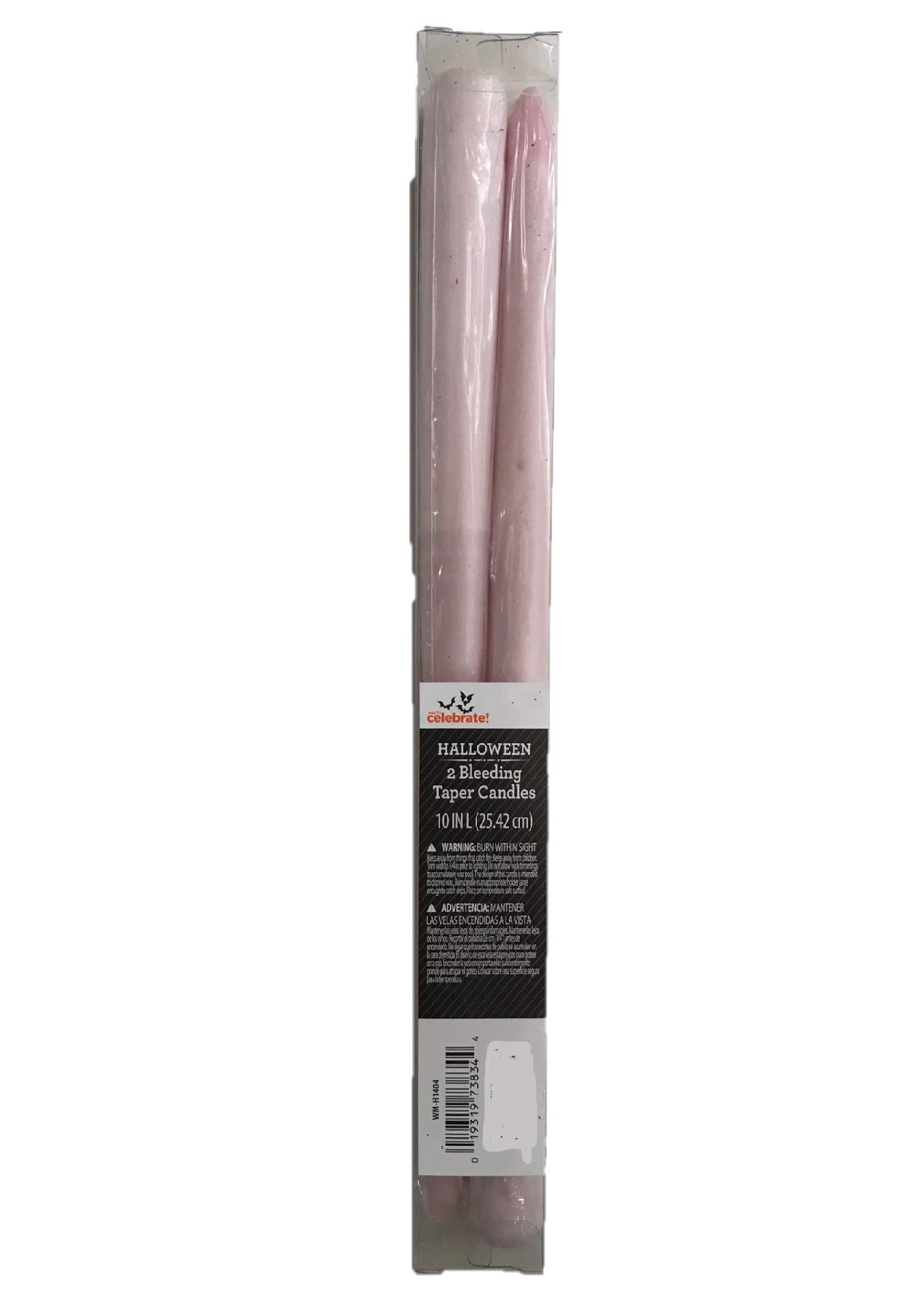 Way to Celebrate Bleeding Taper Candle Set of 2