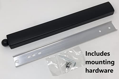 Nincrane Telescoping Valet Bar Matte Black by Cabinet Organizers