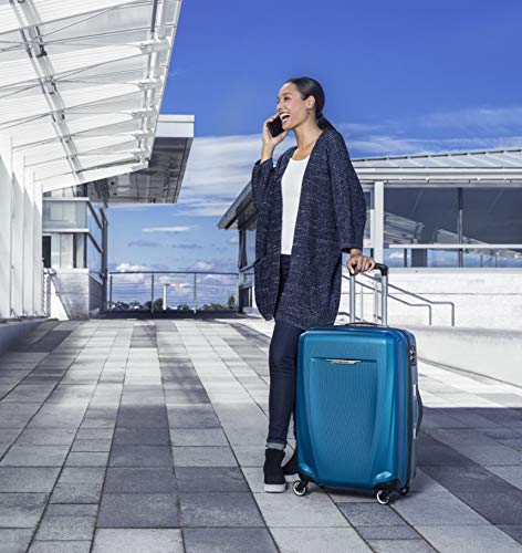 Samsonite Winfield 3 DLX Hardside Luggage with Spinners, 3-Piece Set (20/25/28), Blue/Navy
