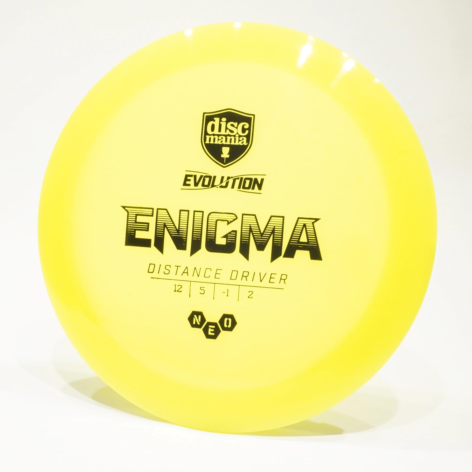 Discmania Evolution Enigma (Neo) Driver Golf Disc, Pick Weight/Color [Stamp & Exact Color May Vary] Yellow 170-172 Grams
