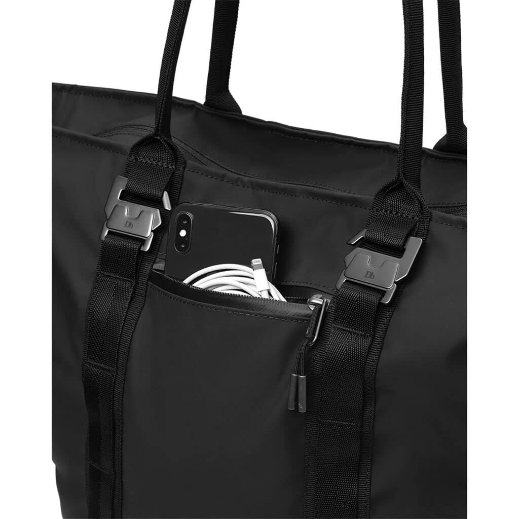 Douchebags Db Journey Essential Tote - Everyday Tote Bag with Zipper and Pockets for Shopping, Work & Gym, Laptop Compartment, Water Resistant, Travel Tote with Hook System, 25L - Blue Hour