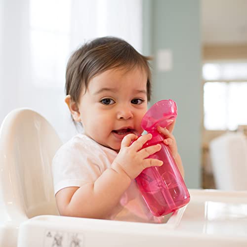 Dr. Brown’s Milestones Sippy Cup with Straw - Pink - 2pk - 12m+