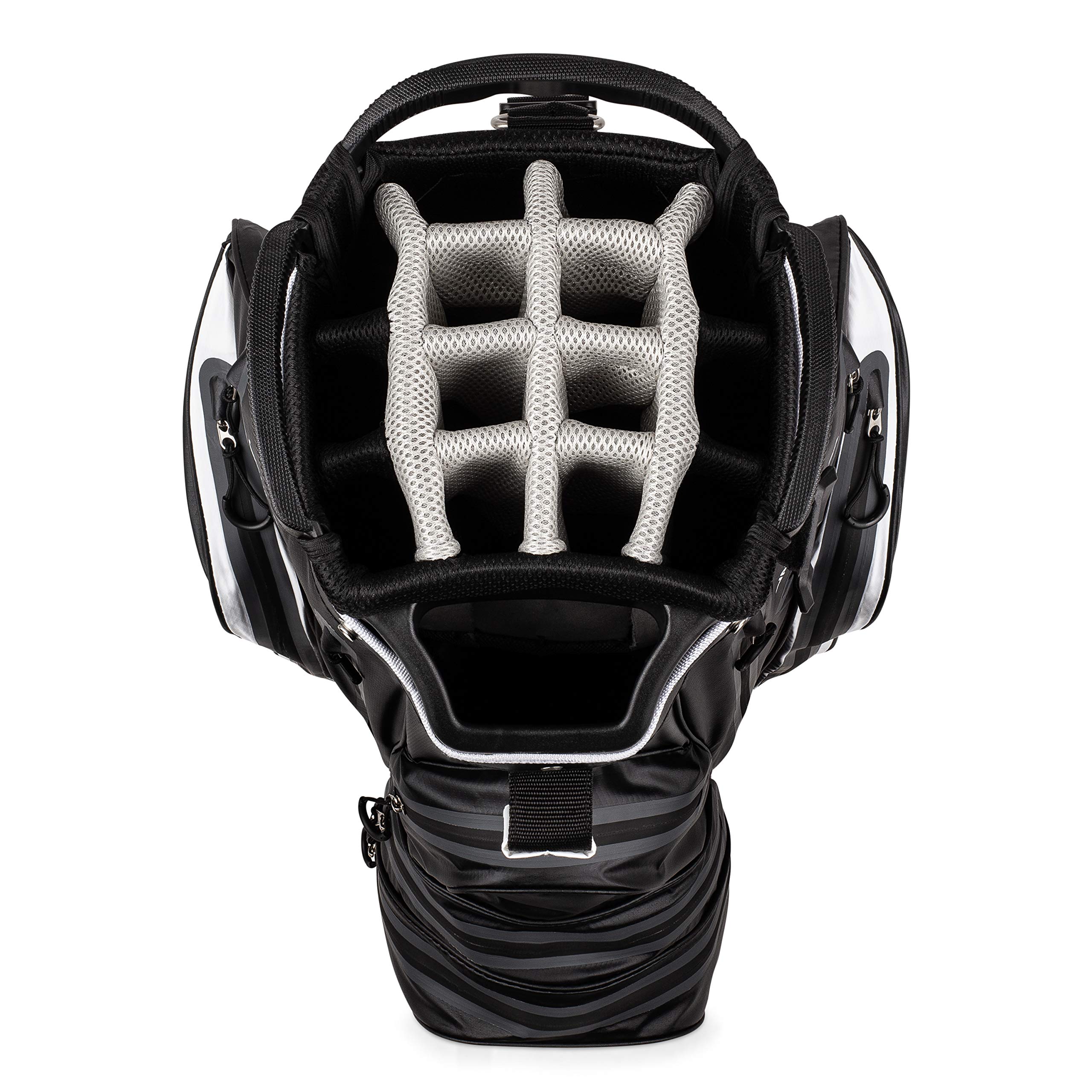 Founders Club Waterproof Golf Cart Bag Ultra Dry for Rainy Days on The Golf Course Light Weight 14 Way Full Length Divider Plus External Putter Tube (Black)
