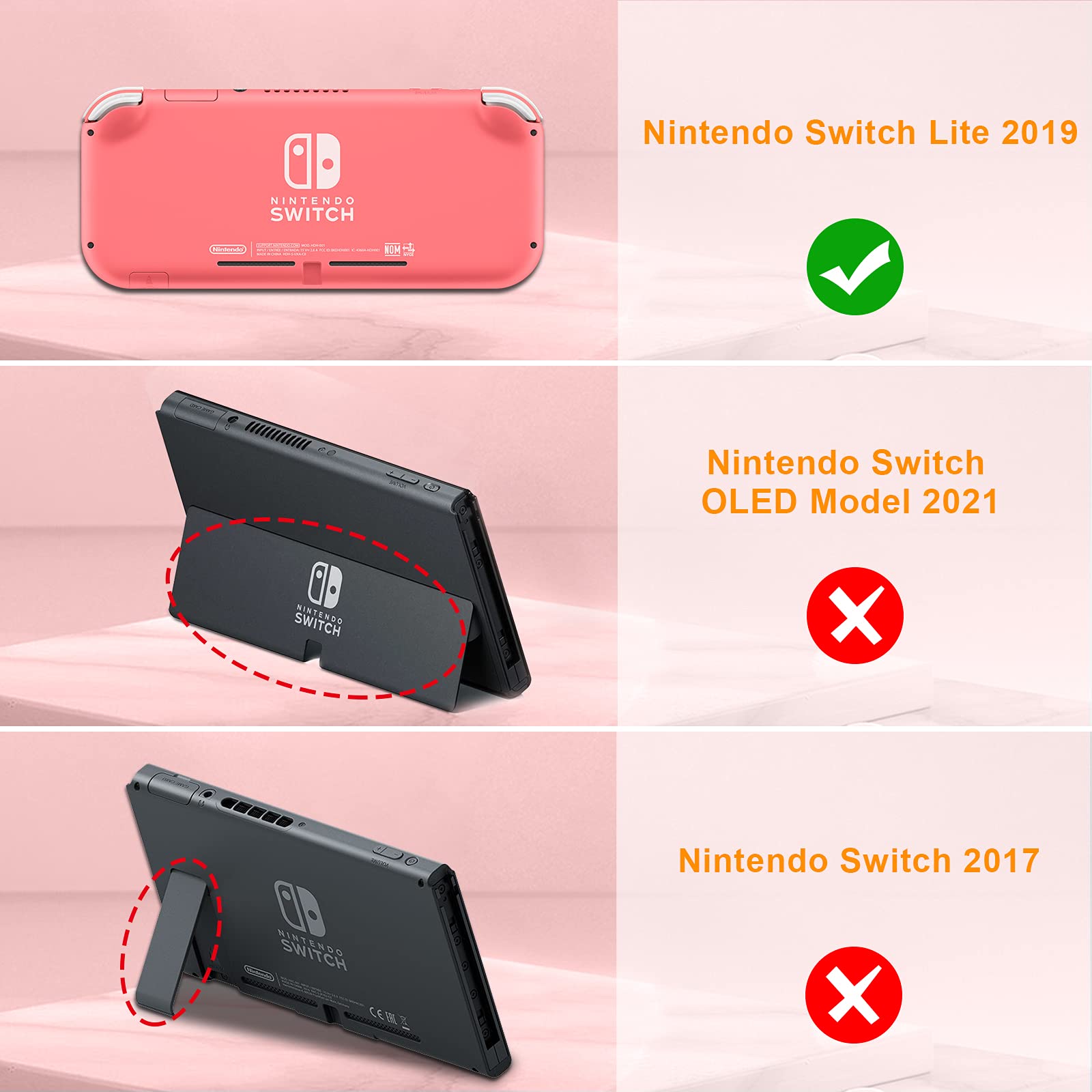 Fintie Slim Carrying Case for Nintendo Switch Lite 2019, Shockproof Protective Portable Carrying Cases, [Slim Fit] Travel Storage Hard Shell w/8 Game Cartridges & Adjustable Hand Strap, Fantasy Ombre