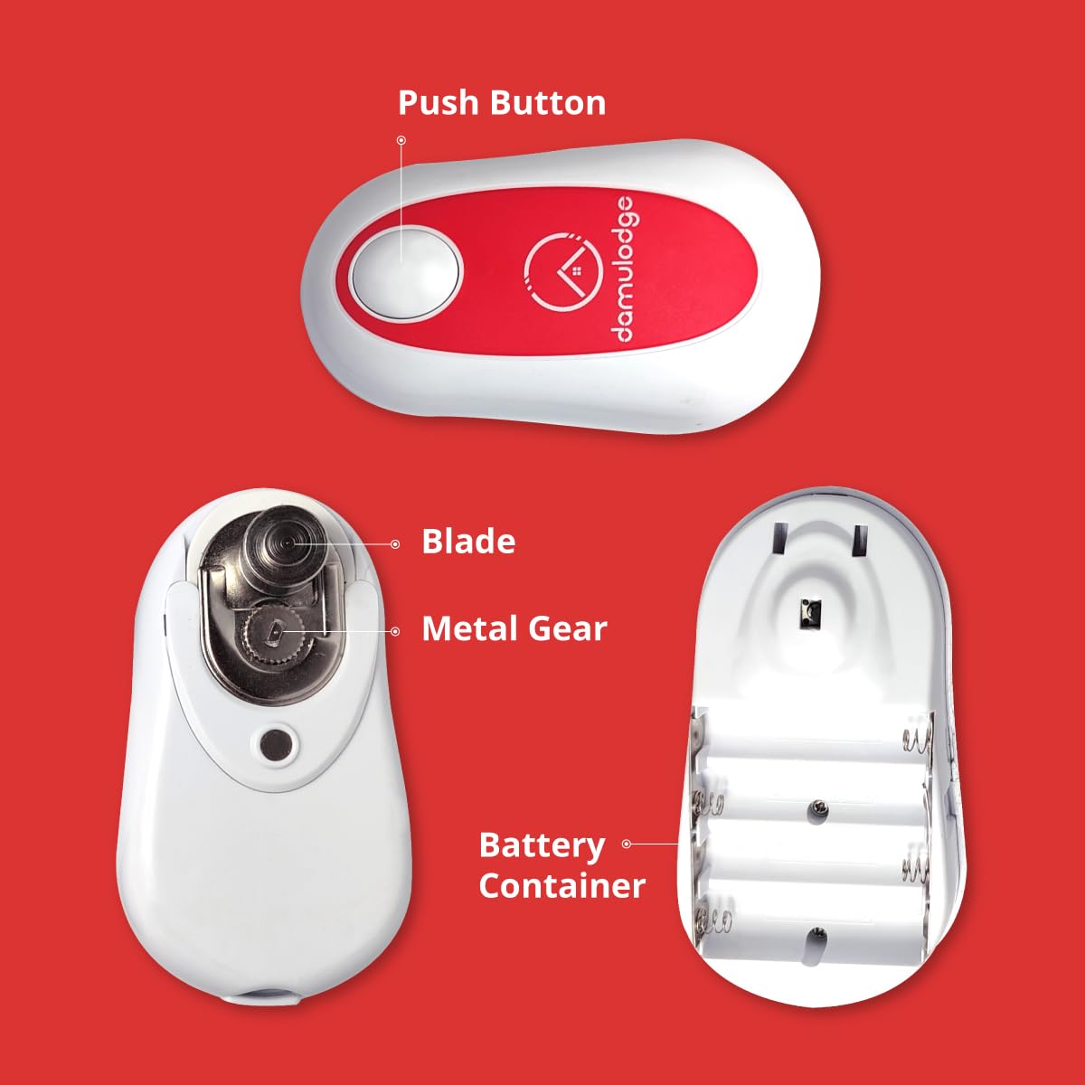 Electric Can Openers For Kitchen-Hands Free Can Openers For Seniors Electric Can Opener Automatic Can Opener With Simple Button Push Safety Can Opener Manual Smooth Edge Can Opener Electric Kitchen