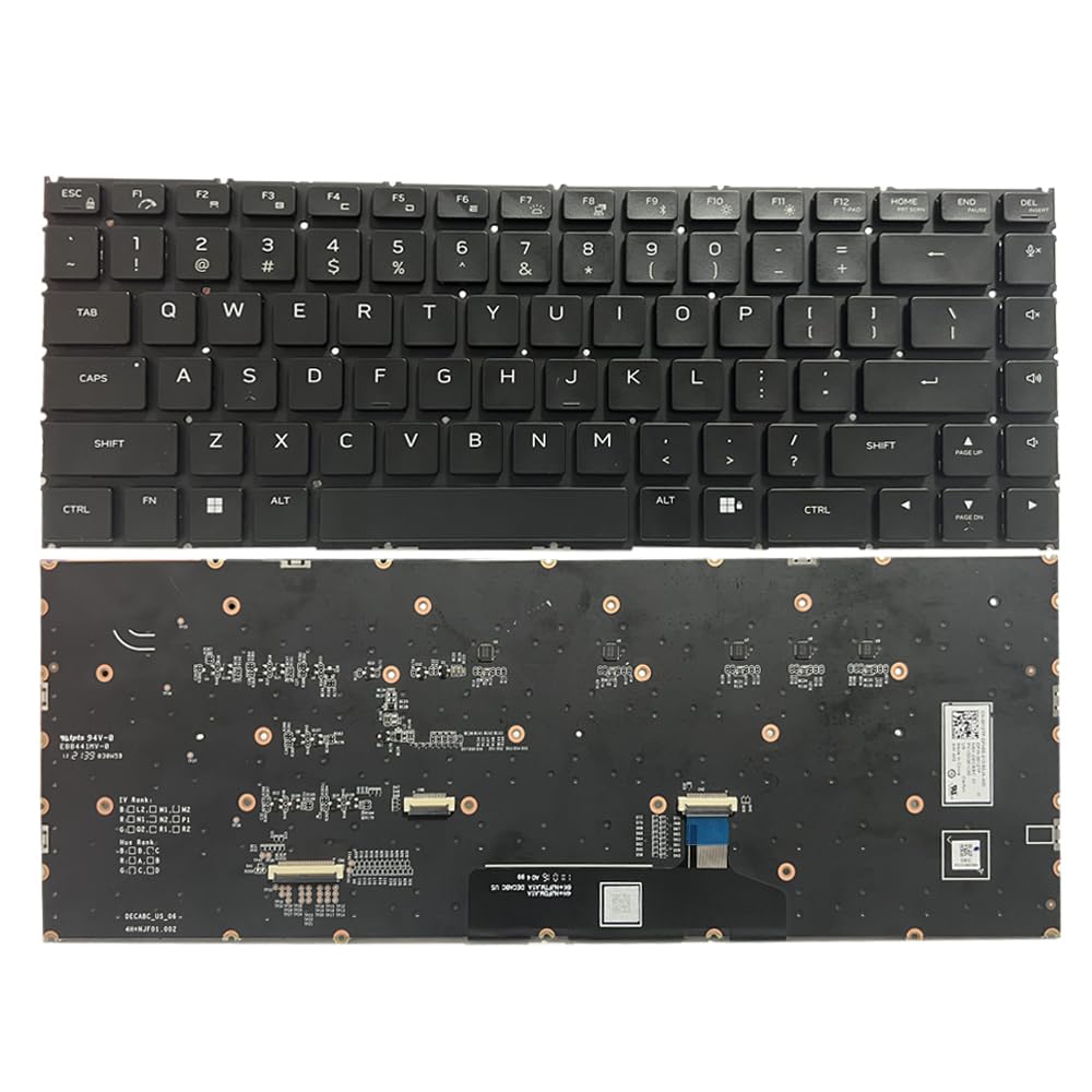 GinTai Laptops Keyboard Backlit US Replacement for Dell Alienware X15 R2 X17 R1 RGB 0012TP PK133Q61C00