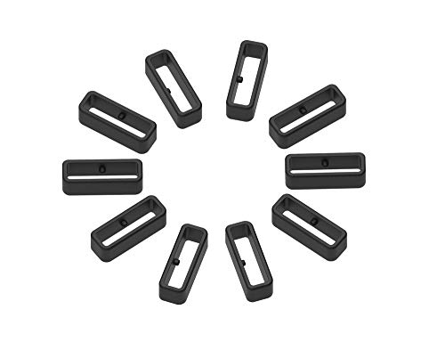 RuenTech 6-Pack Band keeper Compatible with Disney Magic Band/Magic Band 2.0/Magic Band+, Silicone Fastener Rings Security Loop/Holder/Retainer for Disney Magic Band For Kids (Black-6pcs)
