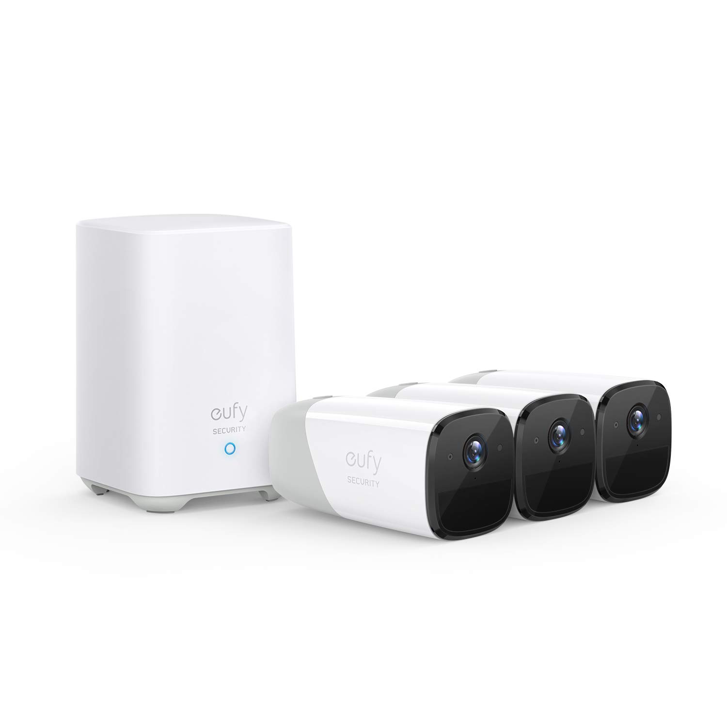 eufy Security eufyCam 2 Wireless Home Security Camera System, 365-Day Battery Life, HD 1080p, IP67 Weatherproof, Night Vision, Compatible with Amazon Alexa, 3-Cam Kit, No Monthly Fee