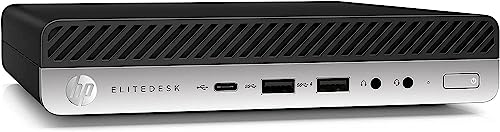 HP Mini PC EliteDesk 800 G3 Desktop Computer - Intel i5-6500, 16GB RAM, New 512GB NVMe SSD, AX200 Wi-Fi 6,Bluetooth 5.2, Windows 10 Pro, TJJ Mouse Pad (Renewed)