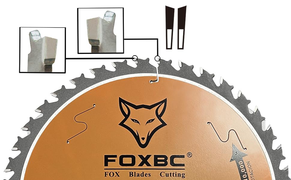 FOXBC 7-1/4" Circular Saw Blade 60-Tooth Replacement for Freud Diablo D0760A D0760X, DeWalt DWA171460 Ultra Fine Finish Circular Saw Blade