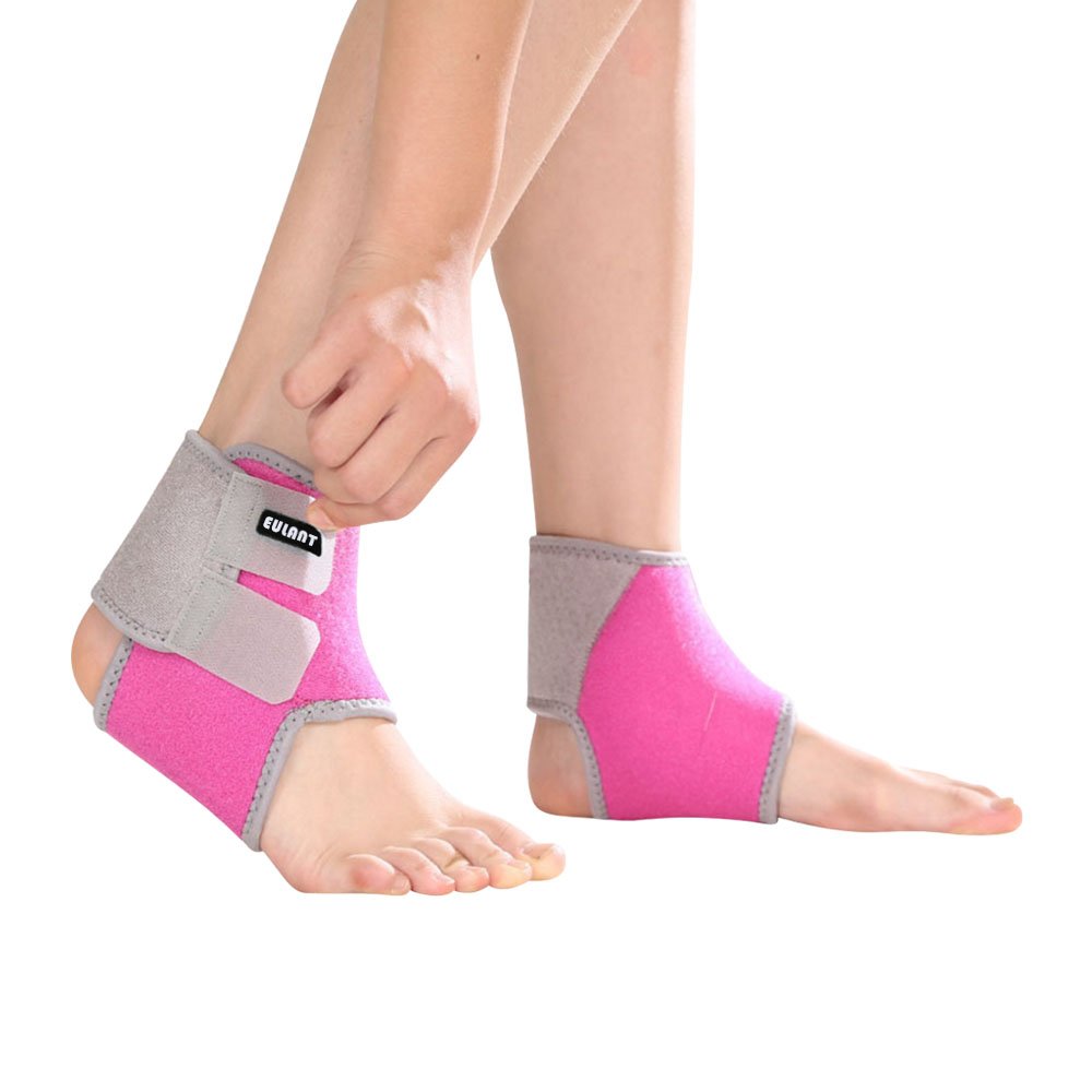EULANT Kids Ankle Brace 1 Pair, Children Ankle Support, Ankle Compression Sleeve for Foot & Ankle Swelling, Achilles Tendon, Joint Pain, Injury Recovery, for Ice Skating Dance Hiking Running