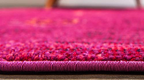 Unique Loom Medici Collection Vintage Botanical Traditional Red Area Rug (5' 0 x 8' 0)