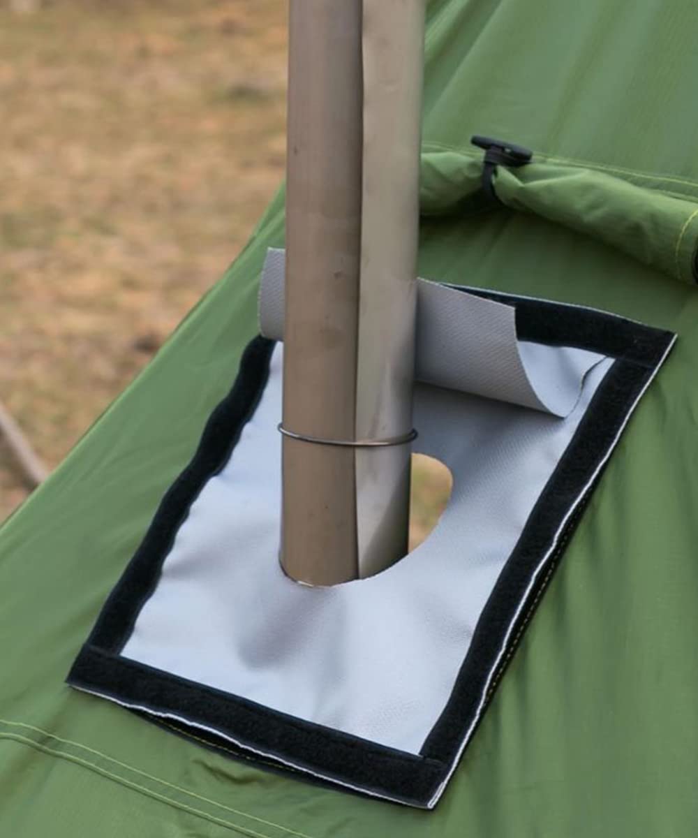 FIREHIKING Hot Tent Stove Jack 9" x 7.8" with Rain Flap Suitable for Onetigris Hot Tents