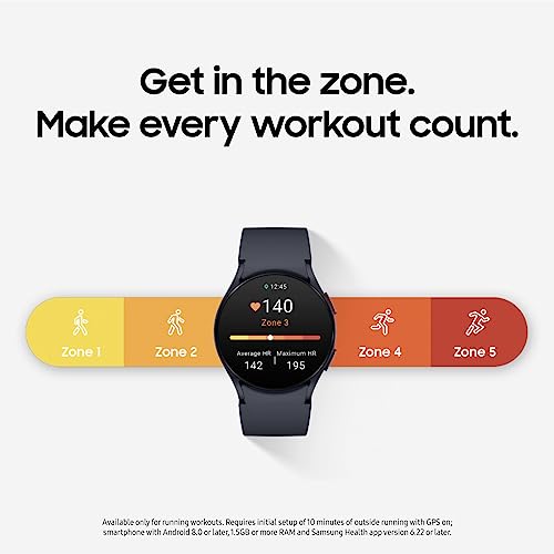 SAMSUNG Galaxy Watch 6 40mm LTE Smartwatch w/ Fitness Tracker, Personalized HR Zones, Advanced Sleep Coaching, Heart Monitor, BIA Sensor, Biggest Screen, US Version, Gold