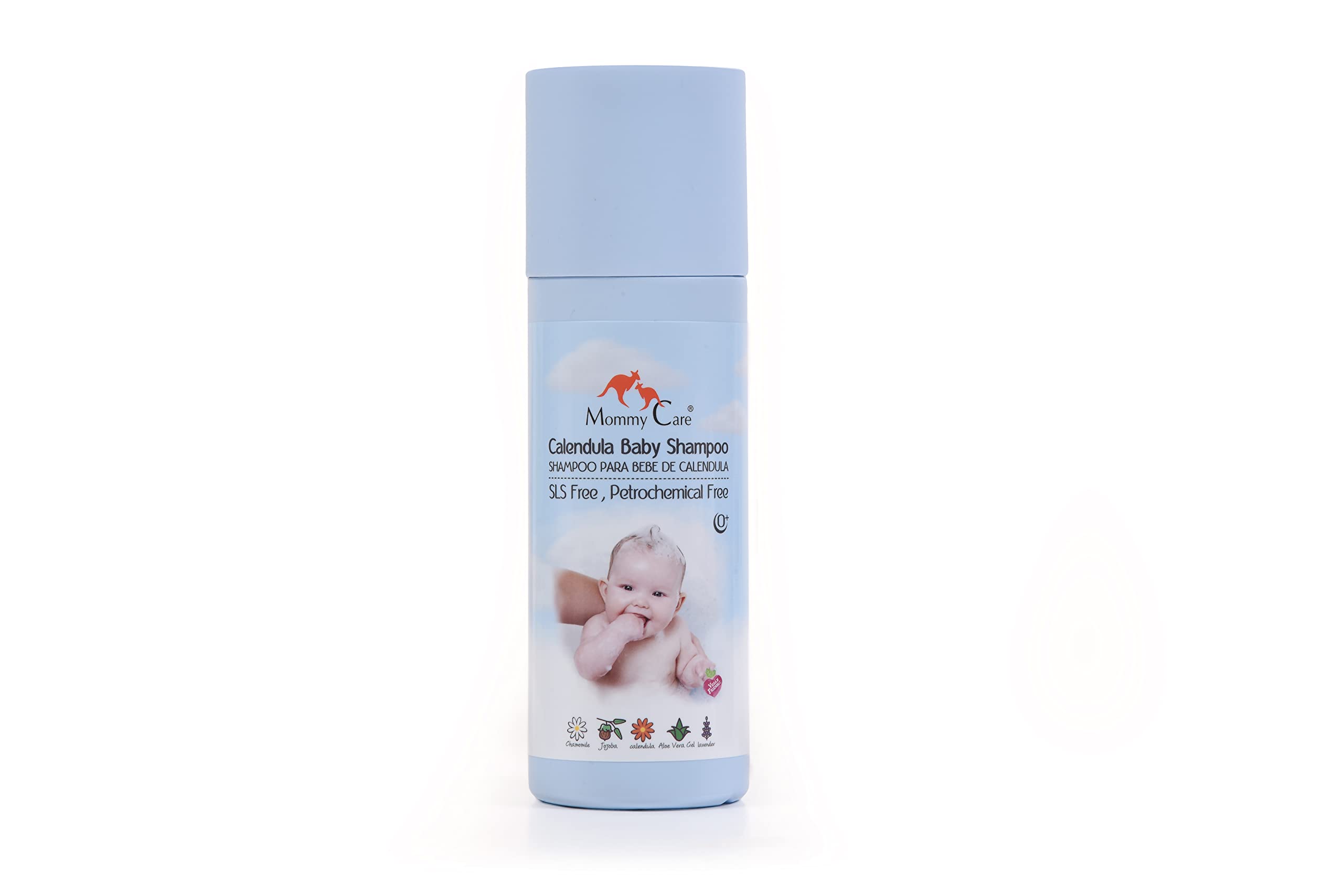 MOMMY CARE Baby Shampoo Certified Organic Calendula Shampoo For Newborn Babies [sls And Paraben Free] All Hair Types Shea Butter And Aloe Vera