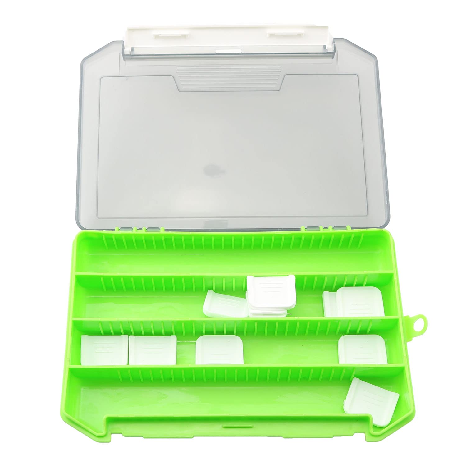 JCBIZ Plastic Fish Tackle Accessory Storage Organizer Container Waterproof Fishing Lure Box Bait Box