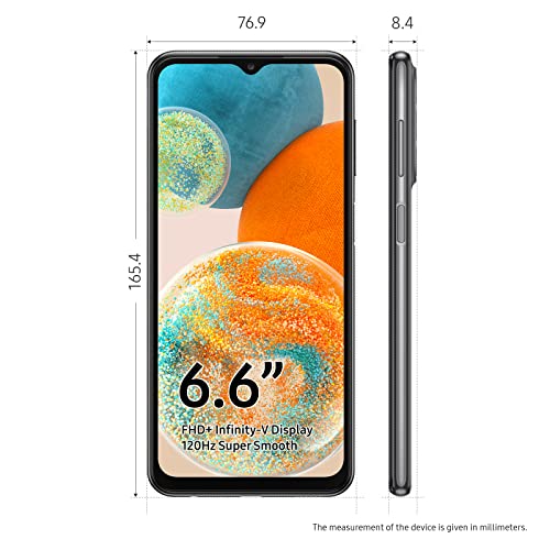SAMSUNG Galaxy A23 5G A Series Cell Phone, Factory Unlocked Android Smartphone, 64GB, Wide Lens Camera, 6.6β Infinite Display Screen, Long Battery Life, US Version, 2022, Black
