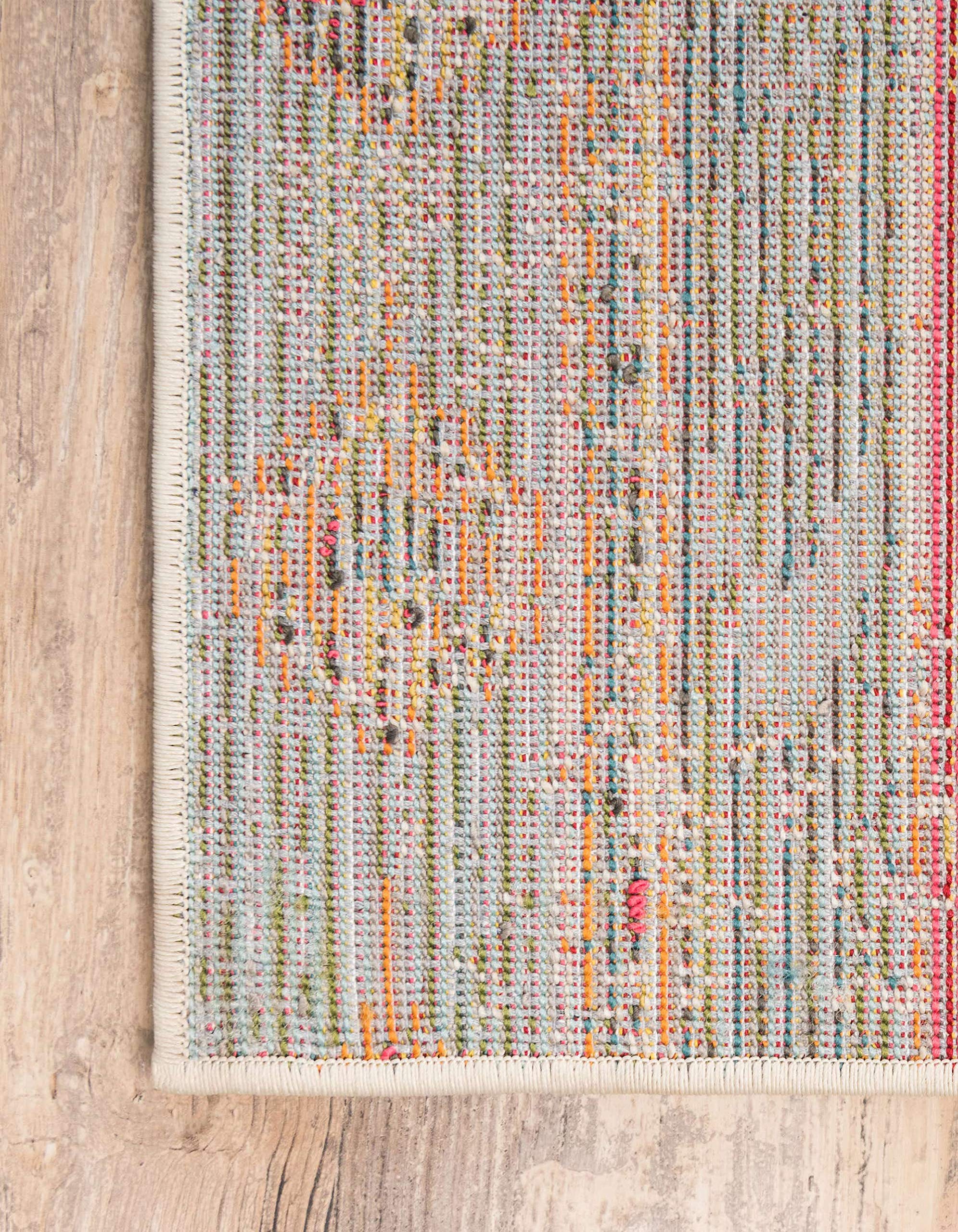 Unique Loom Sedona Collection Distressed, Southwester, Over-Dyed, Vintage Area Rug, 6' 0" x 9' 0", Blue/Beige