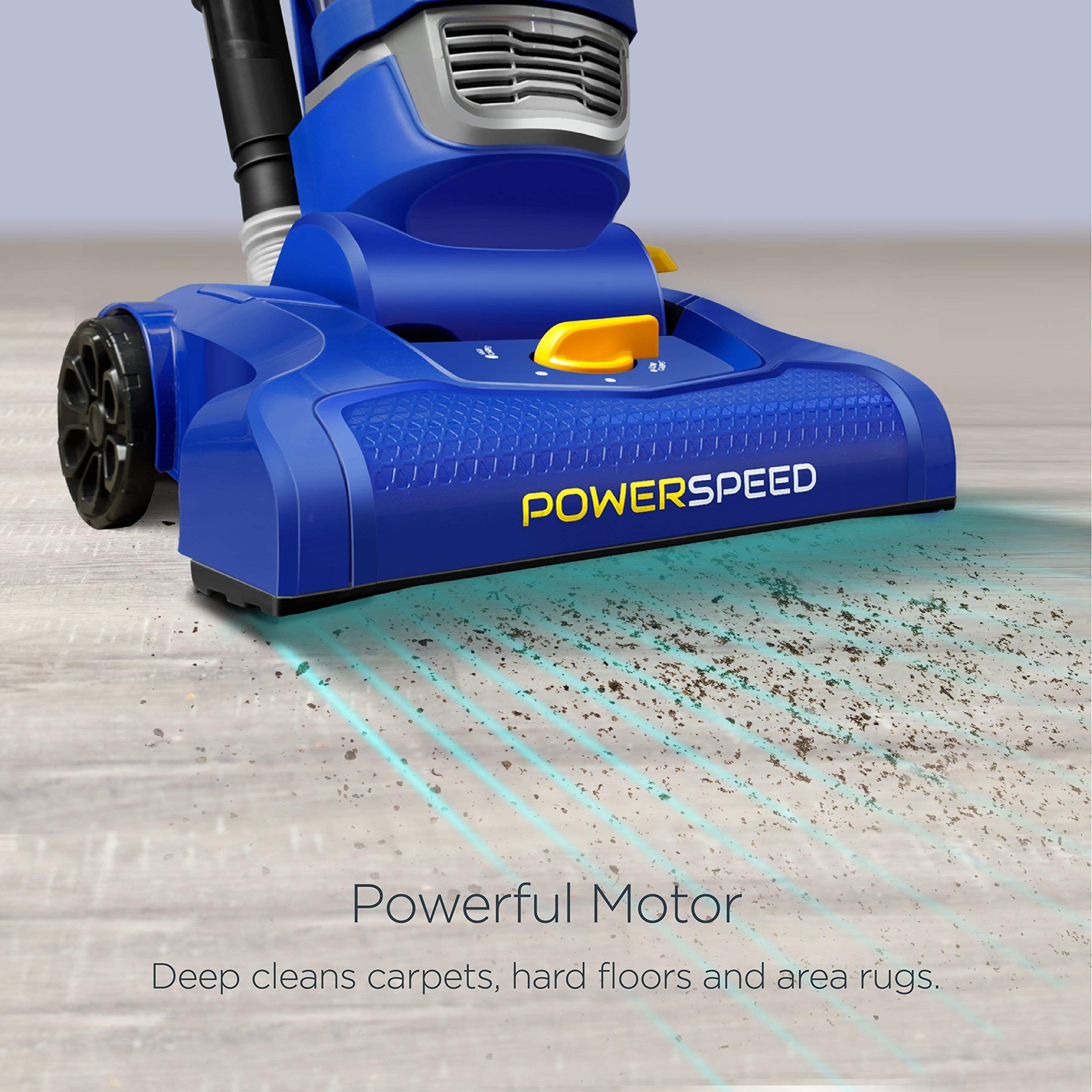 Eureka NEU182A PowerSpeed Lightweight Bagless Upright Vacuum Cleaner, Blue (Renewed)