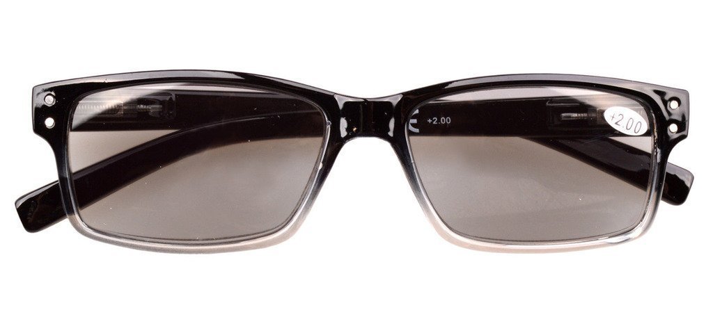 Eyekepper 5 Pack Reading Glasses for Men Includes Reader Sunglasses Spring Hinges Classic Cheater Glasses +2.50