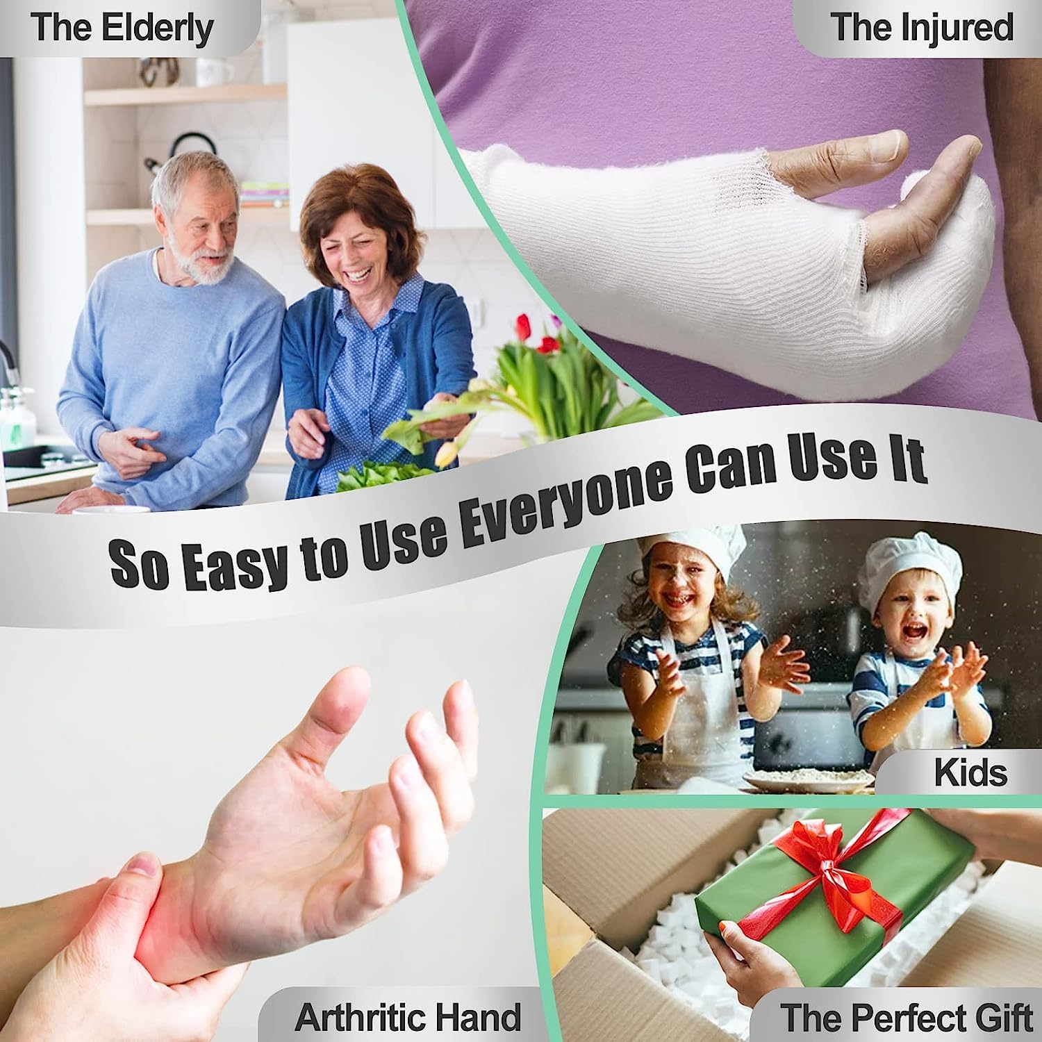 Electric Can Opener with Smooth Edge, One-Touch Can Opener Electric Almost Size Can, Electric Can Openers for Kitchen Best Choice for Cooks, Housewives, Elderly and Arthritis Sufferers