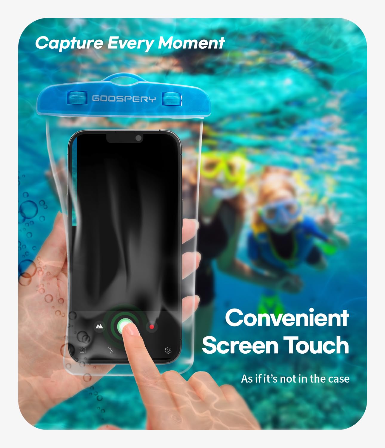 GOOSPERY [2-Pack] Universal Waterproof Phone Pouch, Underwater Cellphone Dry Case Beach Bag Compatible with iPhone 14 13 12 11 Pro Max Mini Xs XR, Galaxy S23 S22 S21 S20 Ultra Note20 up to 6.8"