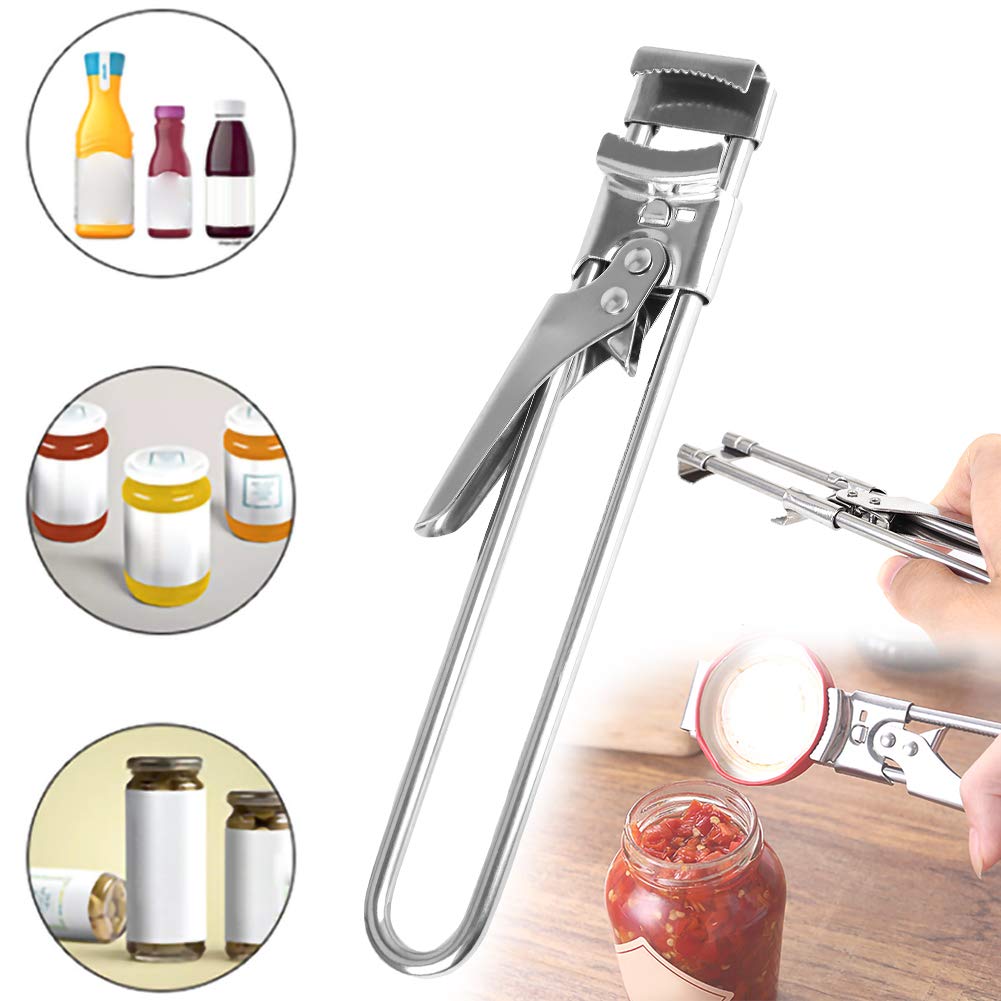 Lambergini Multifunctional Stainless Steel Cap Opener, Master Opener Adjustable Jar & Bottle Opener,Suitable for Seniors, Children, Weak Hands