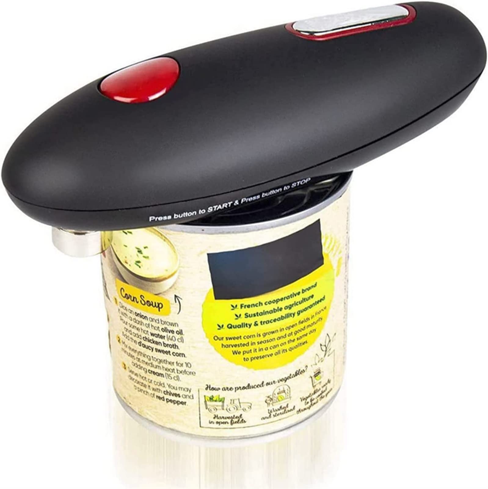 Electric Can Opener For Kitchen,Automatic Can Opener Smooth Edge,One Touch Electric Can Opener Fits All Size Can,Automatic Can Opener For Seniors, Arthritis, And Chefs,Kitchen Gadgets Gift
