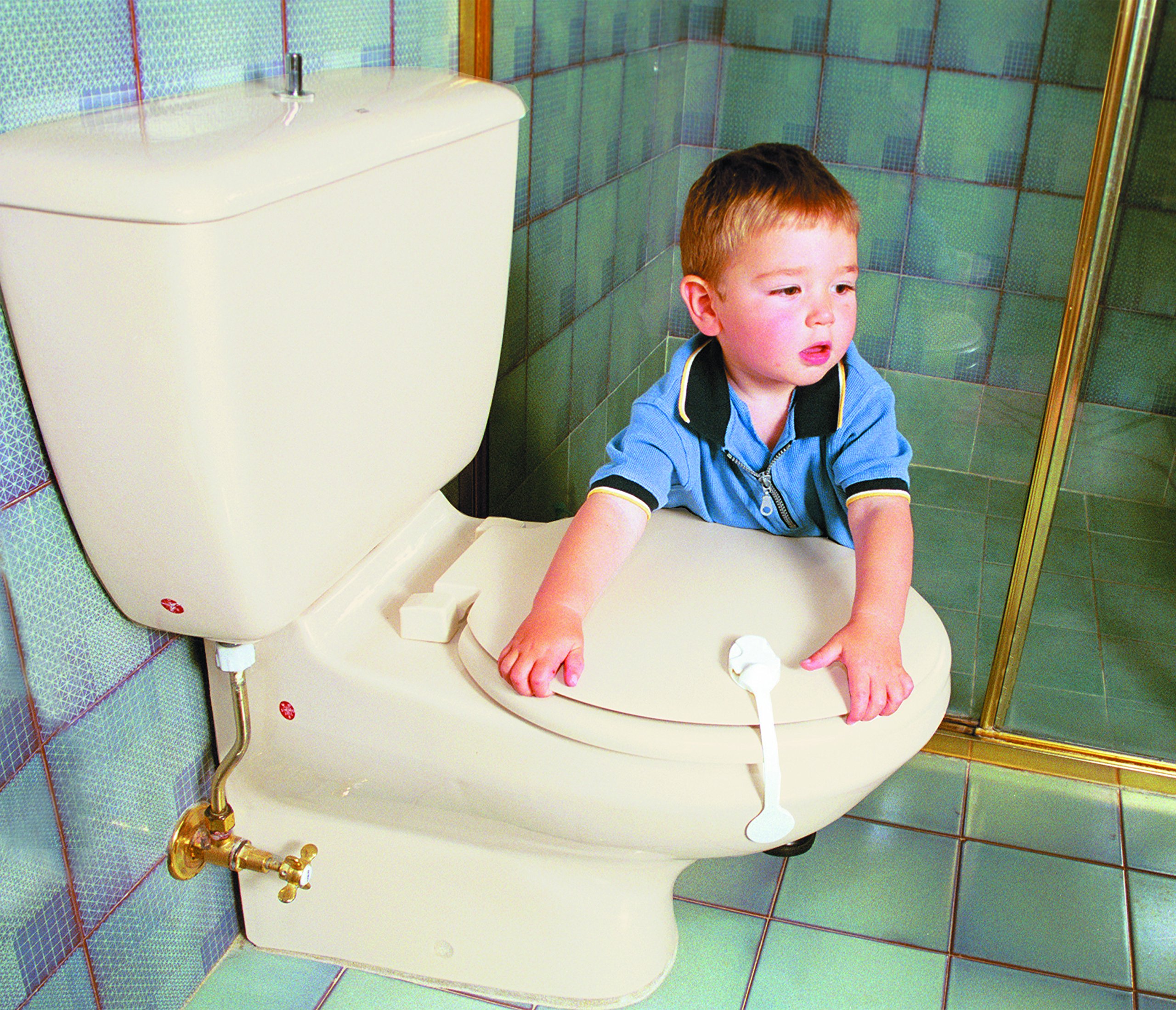 Dreambaby Toilet Lock - White (2 Pack)