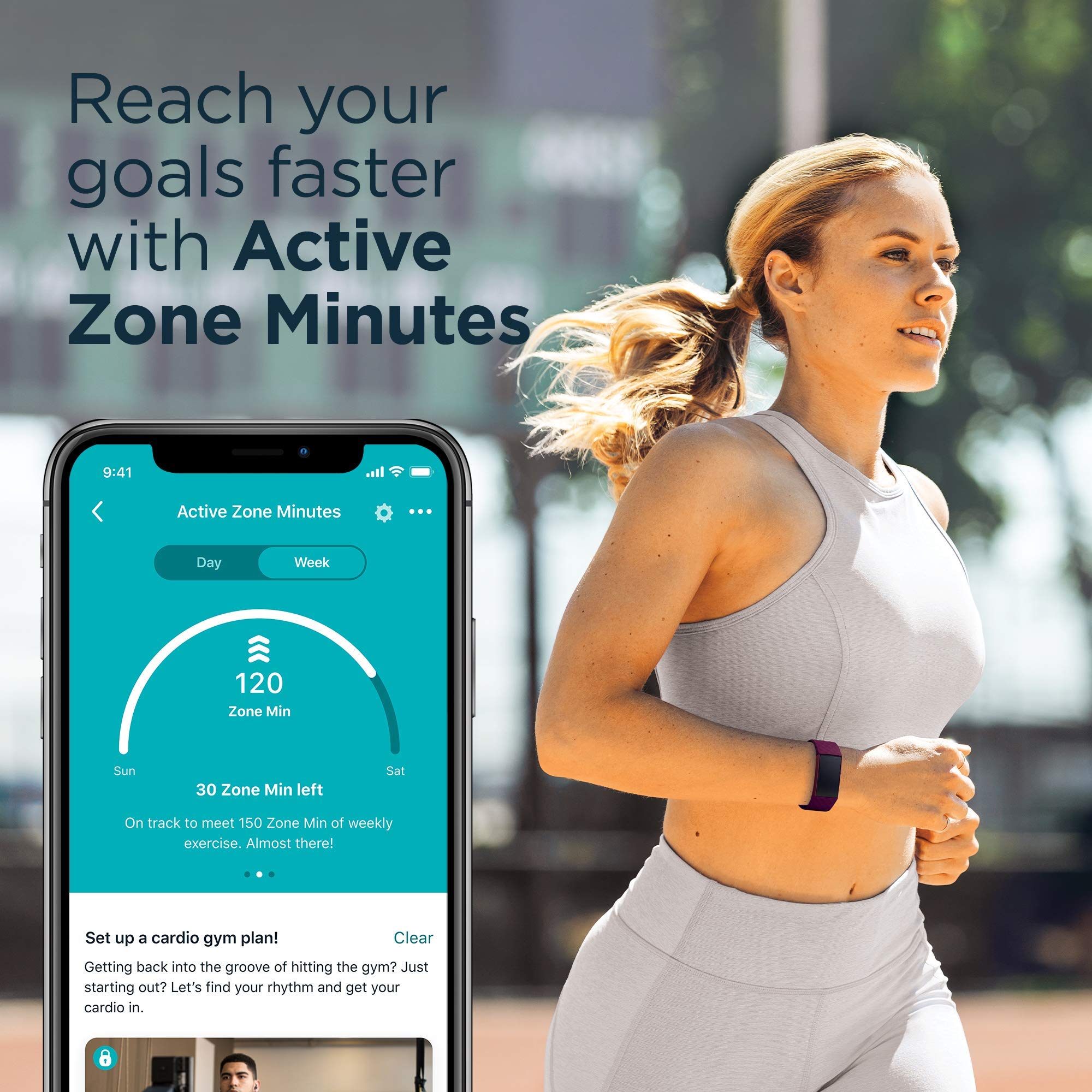 Fitbit Charge 4 Fitness and Activity Tracker with Built-in GPS, Heart Rate, Sleep & Swim Tracking, Black/Black, One Size (S & L Bands Included) (Renewed)