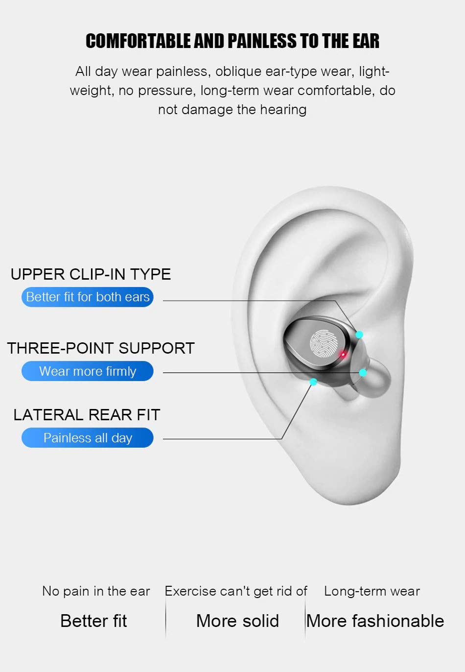 F9 TWS Wireless Earbud Bluetooth Headset with Portable Charger, Bluetooth Buds for Andriod and iPhone with Active Noise Cancelling LED Digital Display