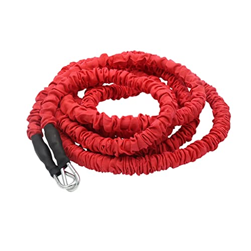 JIAMEI 2/3/5m Fitness Equipment Double Resistance Band Training Pull Rope Stretch Rope Track Field Running Explosive Force Jumping (Color : White-Dinosaur Doodle4, Size : 2m)